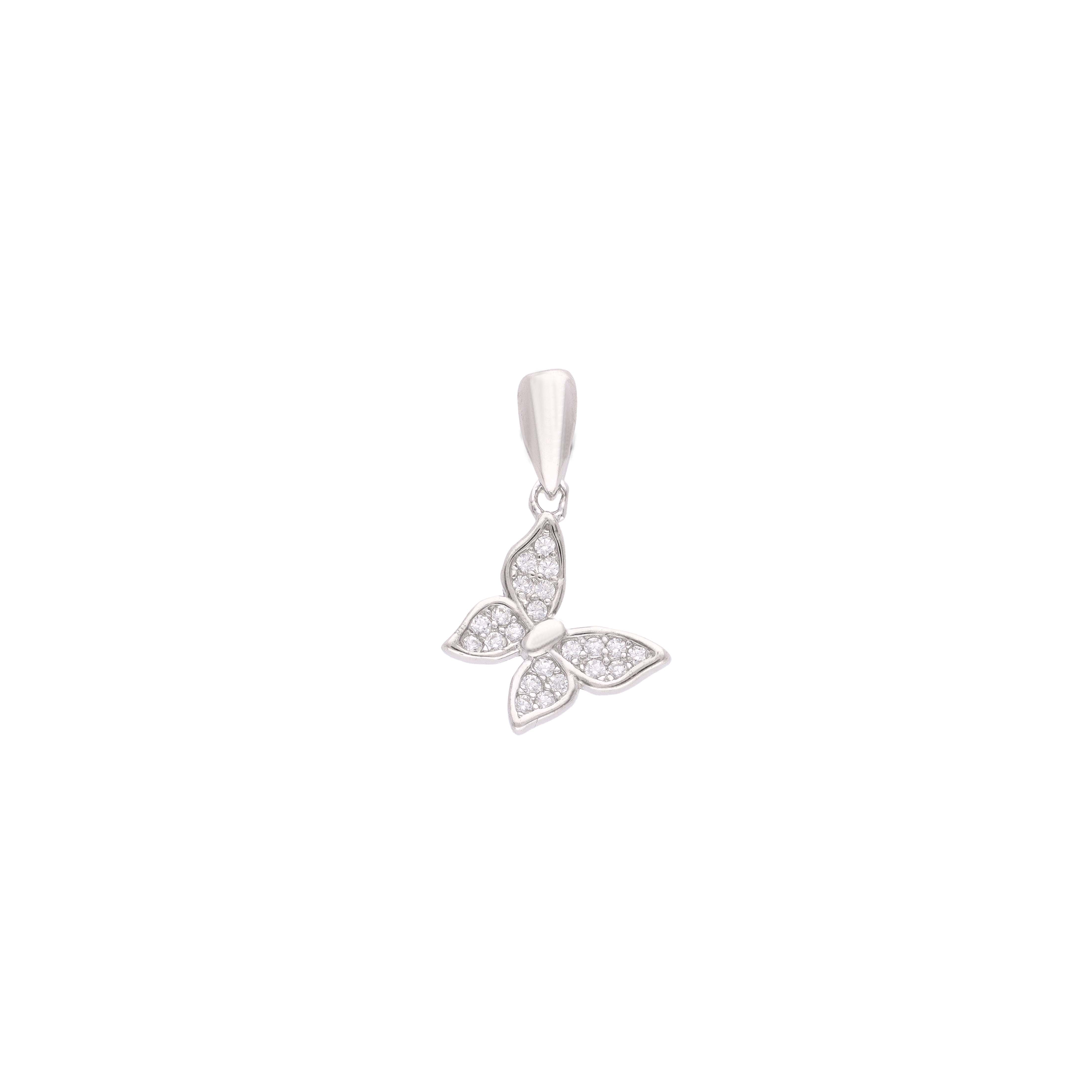 Sterling Silver Minimalistic Butterfly Pendant – Kai Jewel